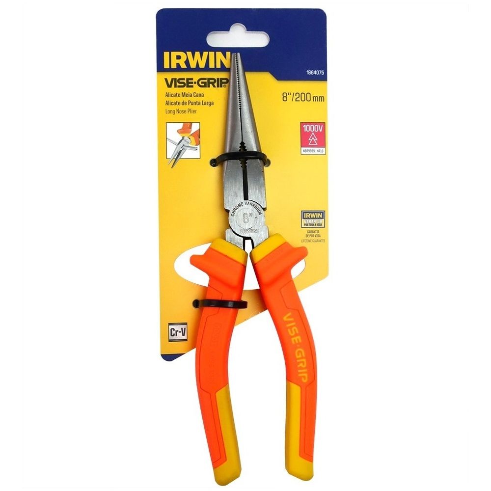 PINZA PUNTA LARGA NBR 8 IRWIN V1864075 - ferreteriabehza