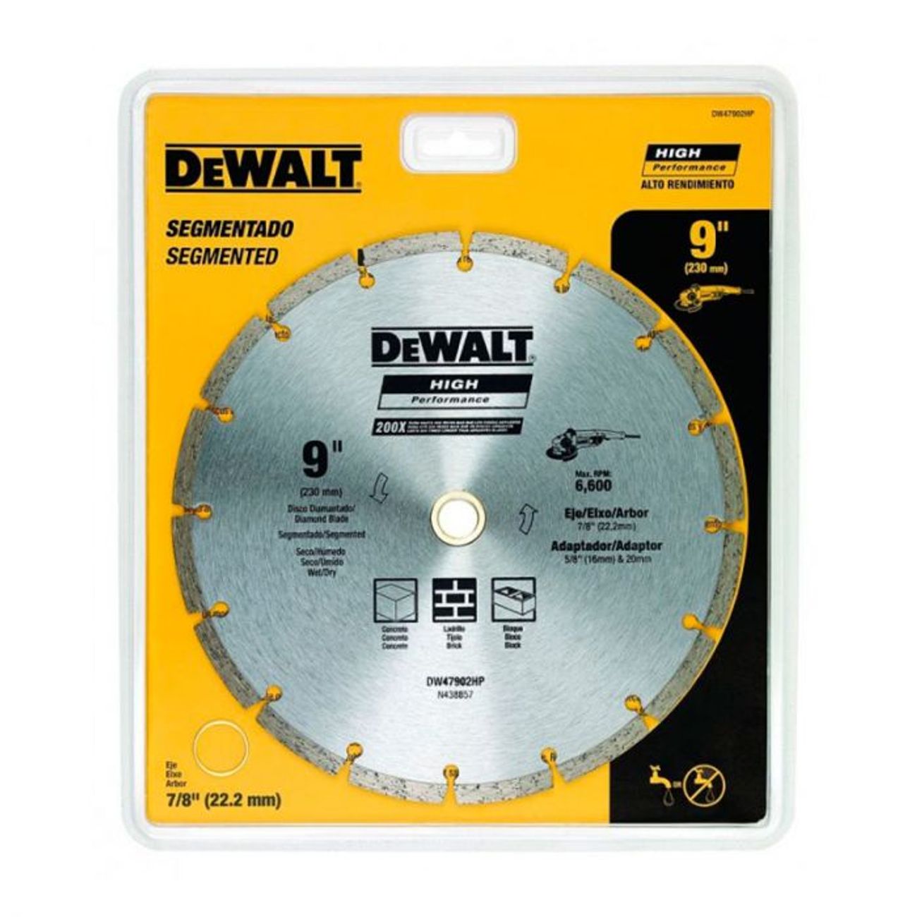 DISCO DIAMANTADO 9 BAJO RUIDO DW47902LN - ferreteriabehza